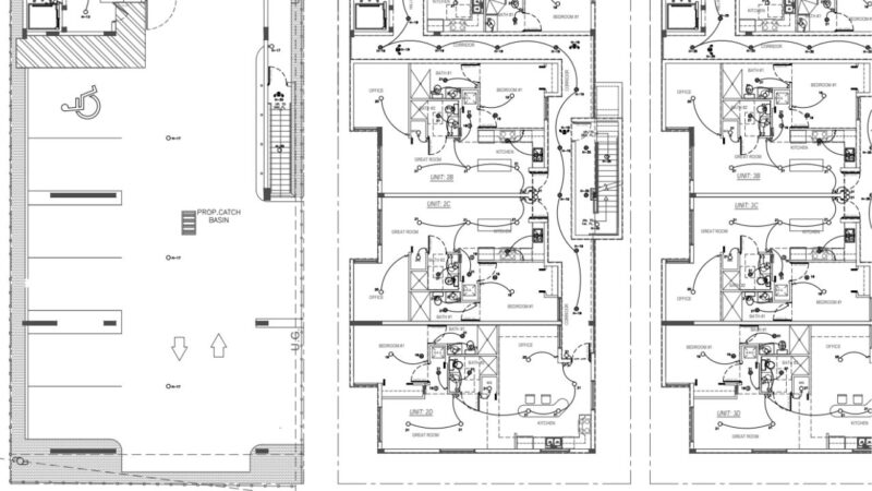 Apartment Complex Blueprints Top Building Plans For 4 Unit Apartments ...