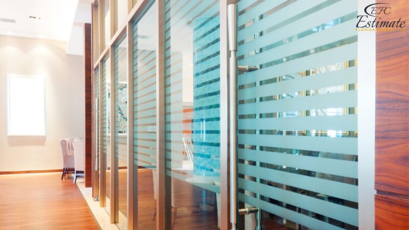 Glass Partition Wall Cost - Estimate Florida Consulting